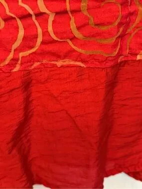 cut loose | Jackets & Coats | Cut Loose Red And Gold Open Jacket | Poshmark
